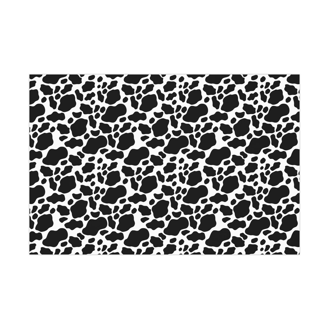 Cowgirl Wrapping Paper Cow Print Gift Wrap Country Girlfriend Present ...