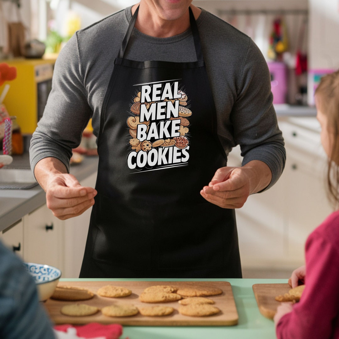 Real Men Bake Cookies Apron for Men Baking Husband Gift Guys Gift for ...