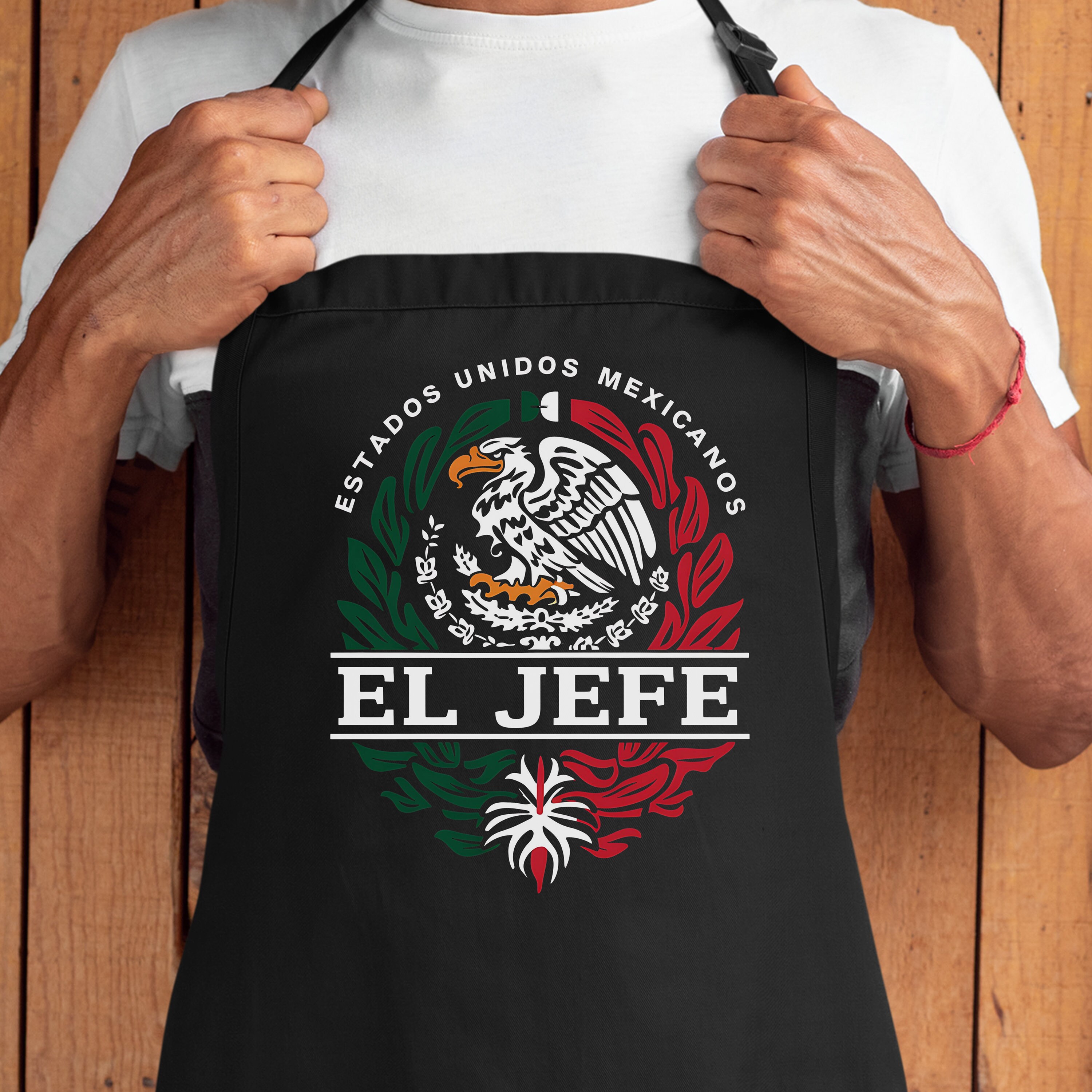 El Jefe Grilling Mexican Apron Fathers Day BBQ Gifts Cholo the Boss ...