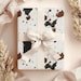Cowhide Western Wrapping Paper Roll, Cowgirl Gift Wrap Roll Black Brown ...