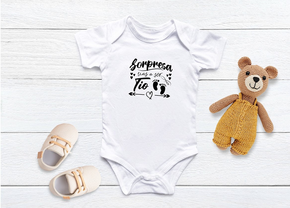 Sorpresa Vas a Ser Tio Svg Digital Downland Baby Announcement - Etsy Australia