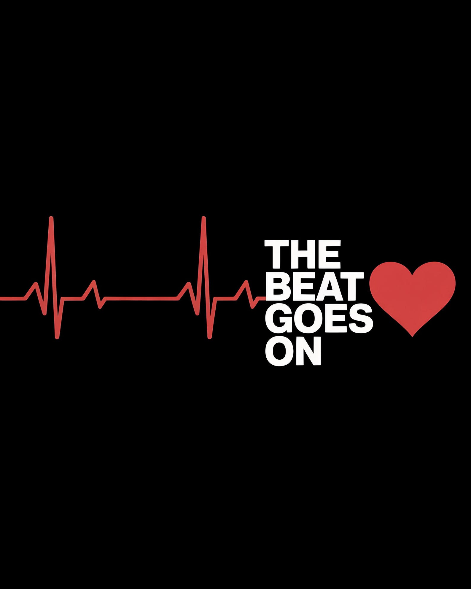Heartbeat Digital File, the Beat Goes on Print, Love Heart Decor ...