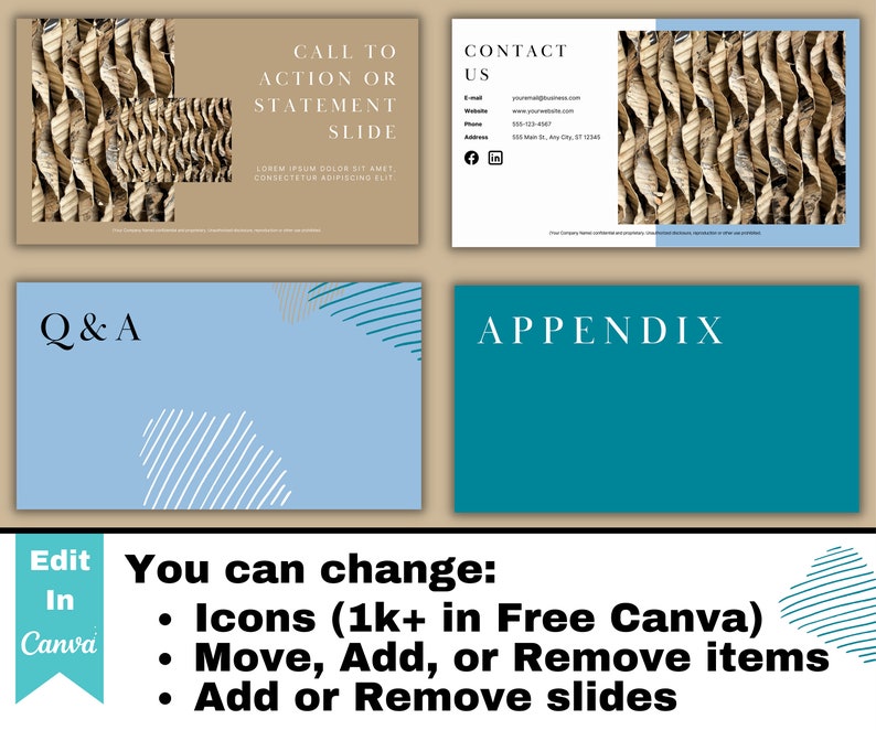 30-slide Business Presentation Template | Canva, Powerpoint & Google ...