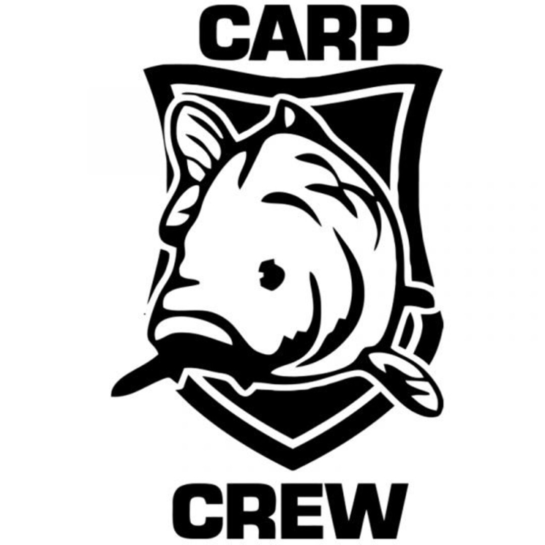 Carp Crew Vinyl Fishing Logo Sticker Decal Angling Fly Tackle Box Vinyl ...