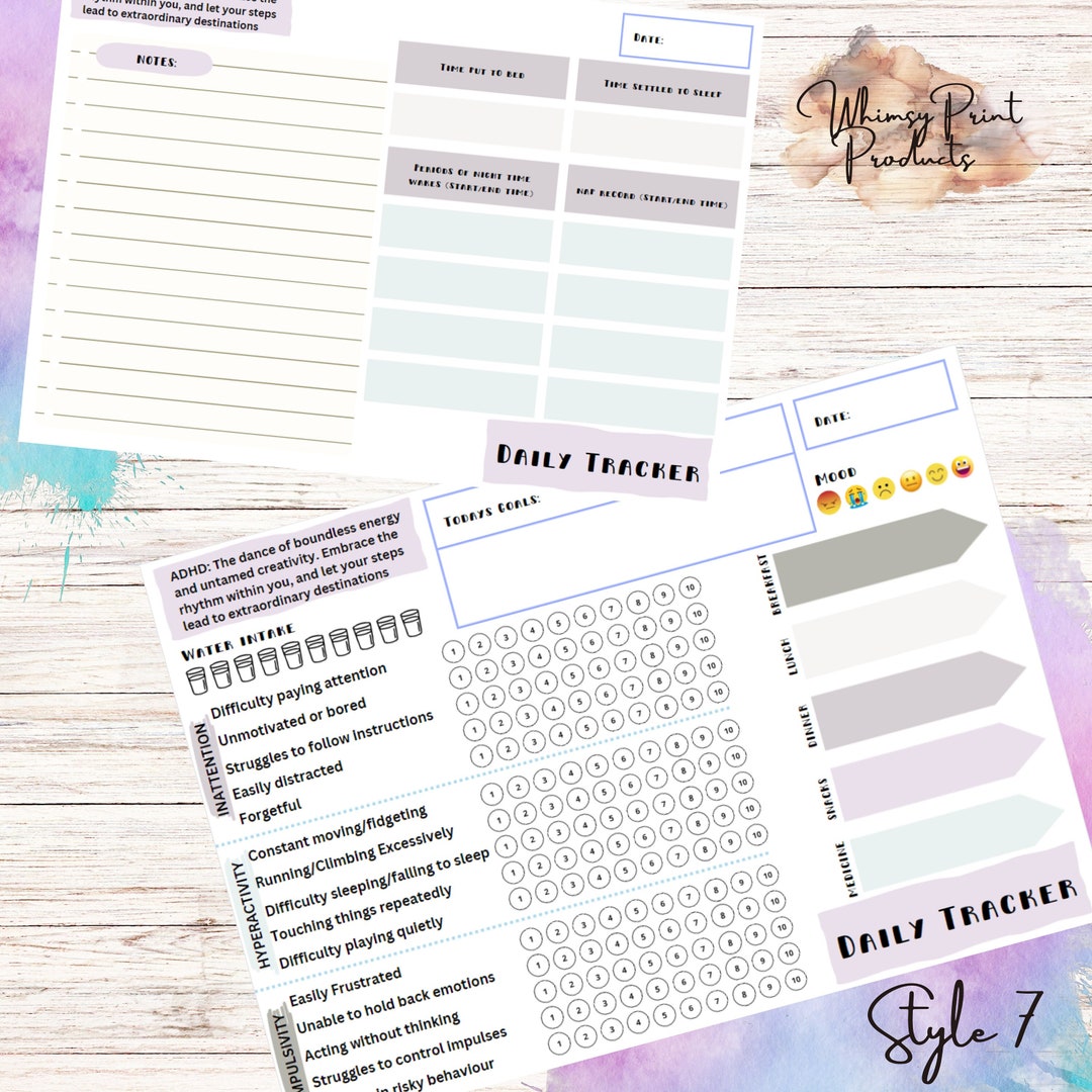 Digital ADHD Daily Tracker for Kids - Unlock the Power of Understanding ...