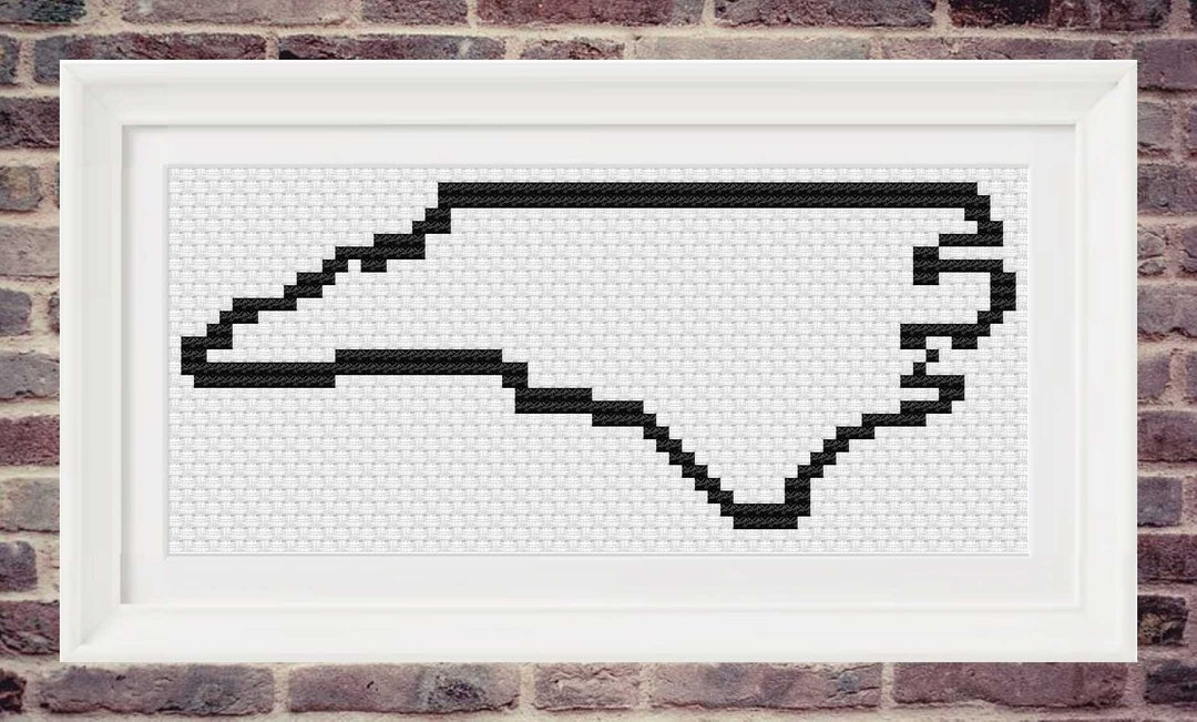 North Carolina State Outline Cross Stitch Pattern - Etsy