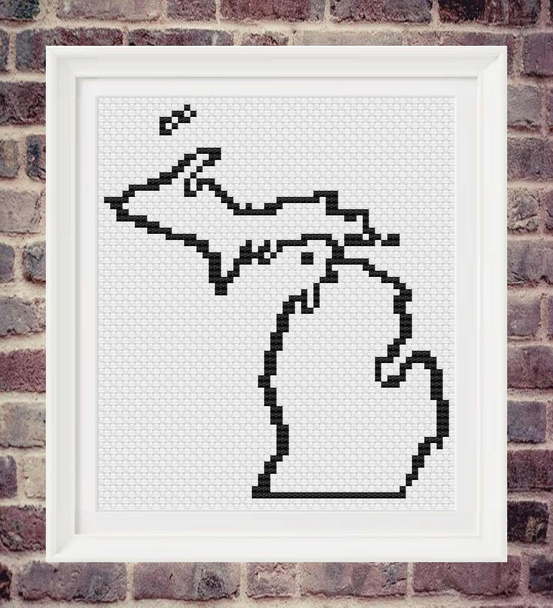 Michigan State Outline Cross Stitch Pattern - Etsy