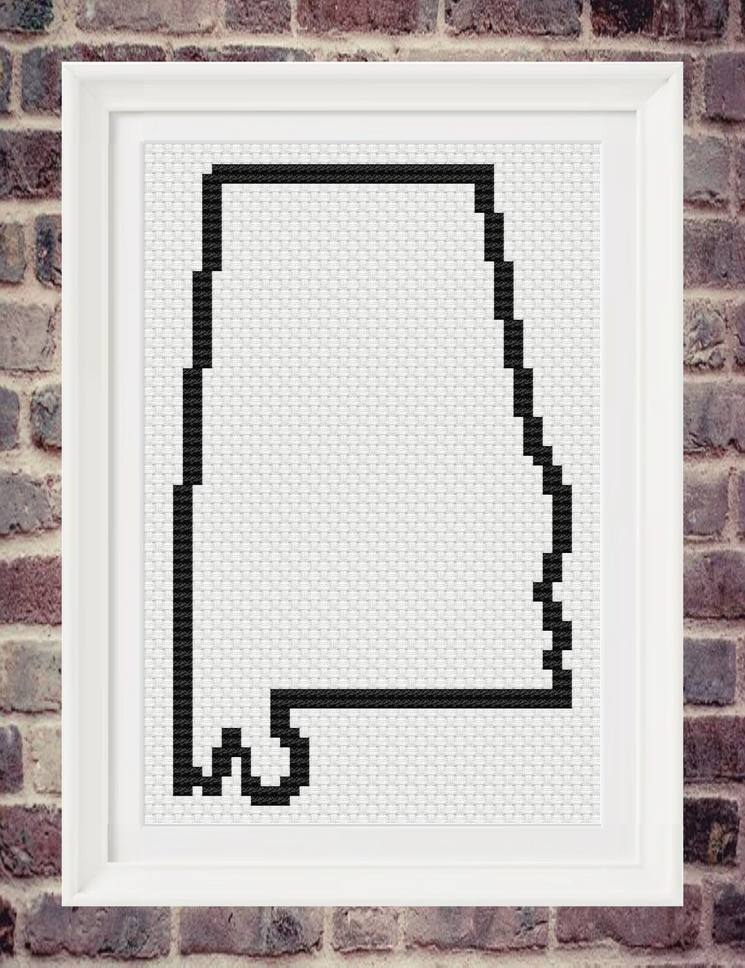 Alabama State Outline Cross Stitch Pattern - Etsy