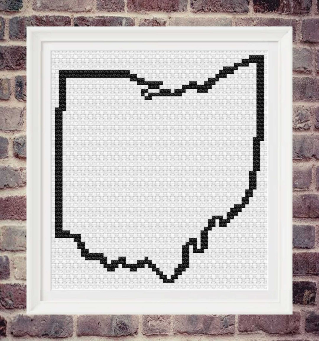 Ohio State Outline Cross Stitch Pattern - Etsy