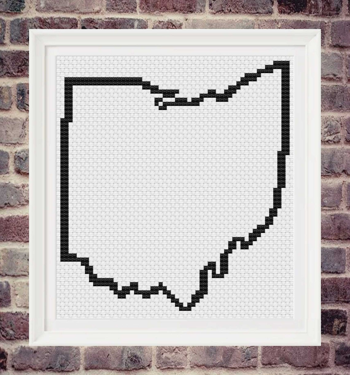Ohio State Outline Cross Stitch Pattern - Etsy