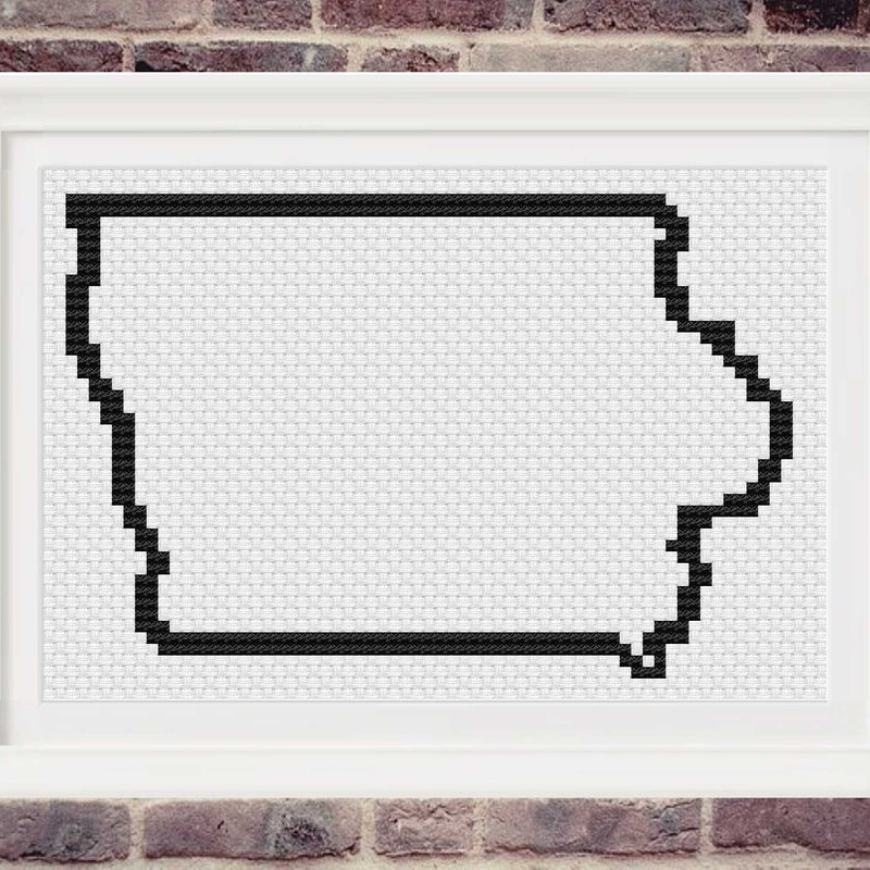 Iowa Cross Stitch - Etsy