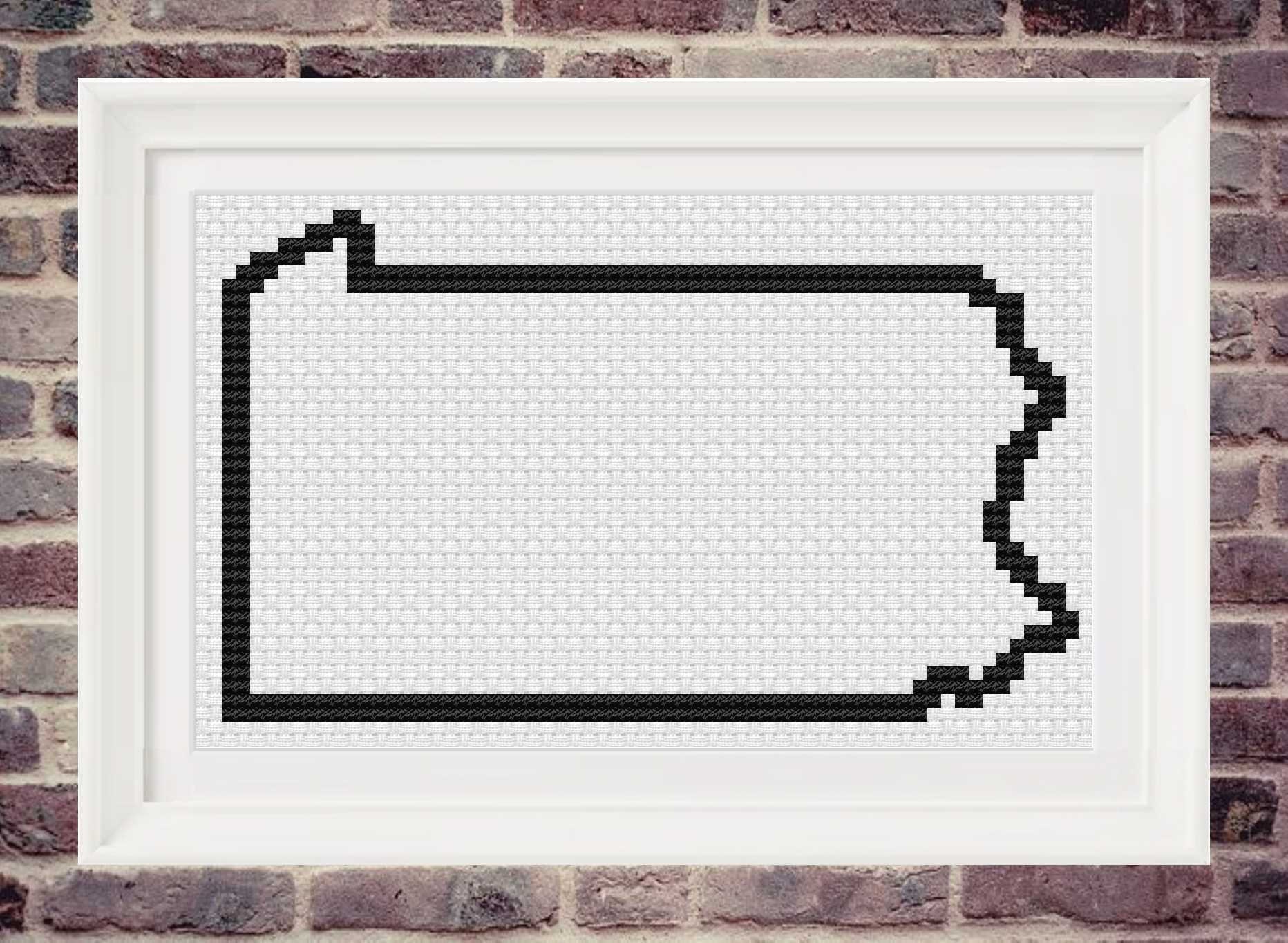 Pennsylvania State Outline Cross Stitch Pattern - Etsy