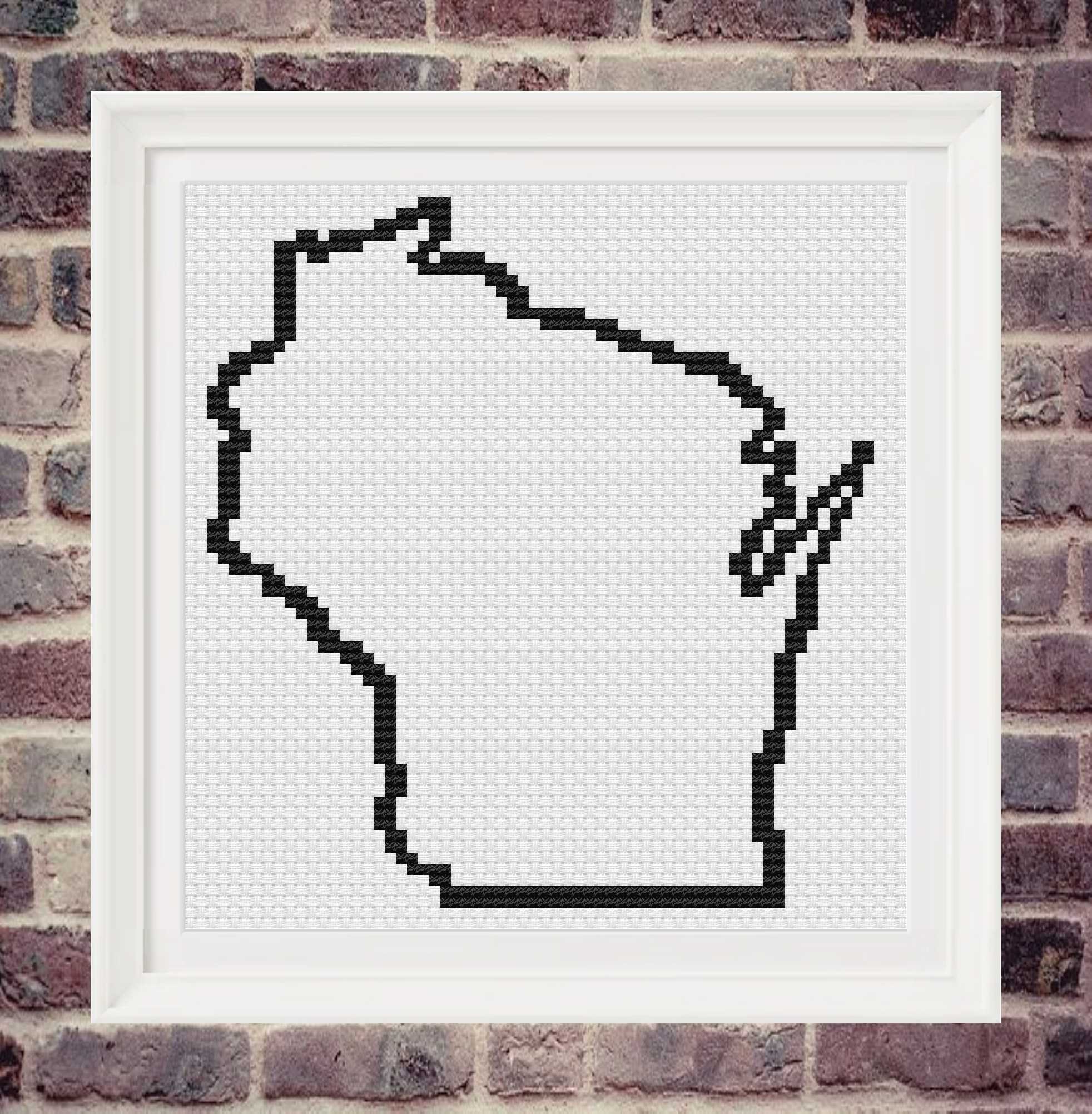 Wisconsin State Outline Cross Stitch Pattern - Etsy