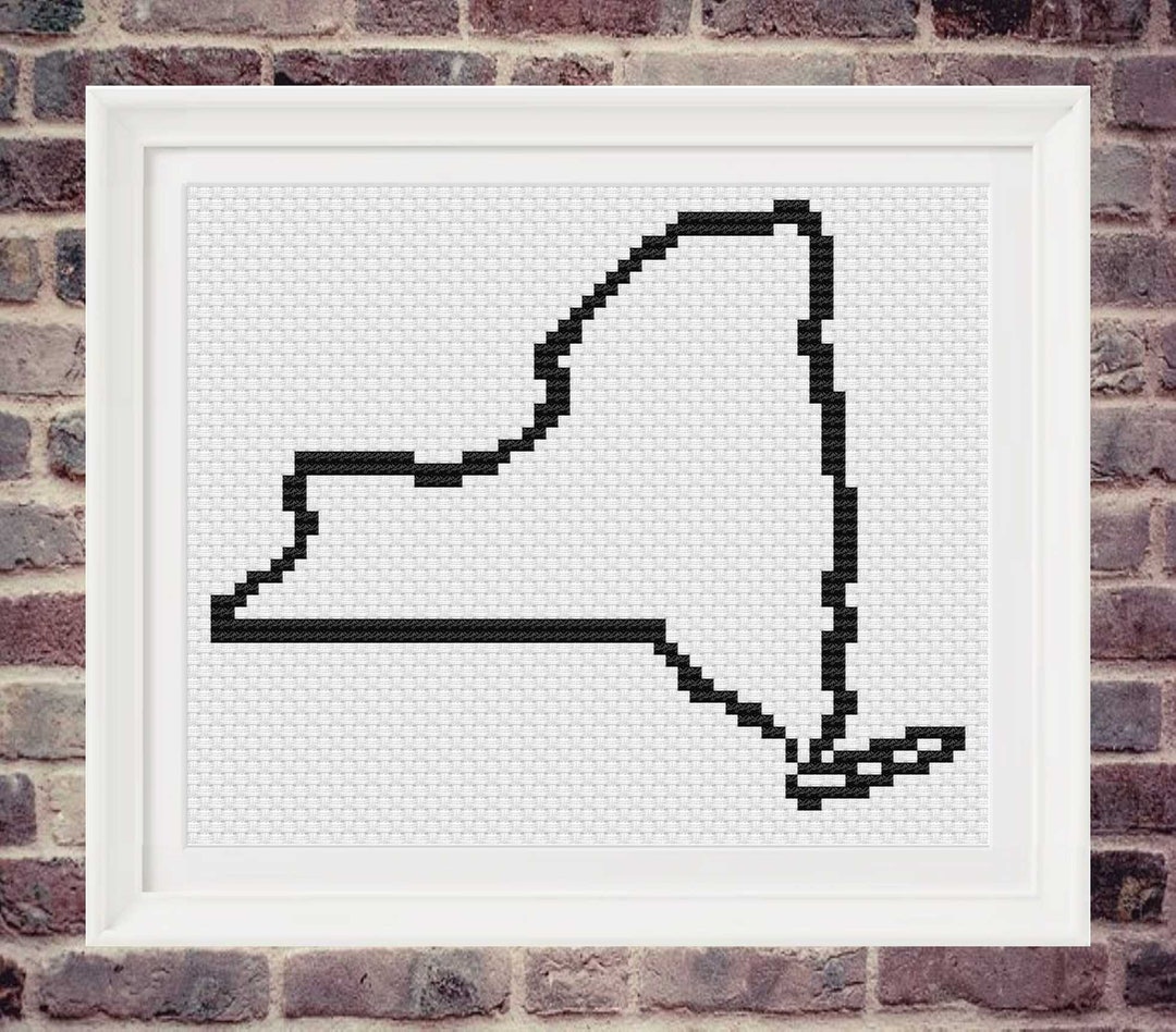 New York State Outline Cross Stitch Pattern - Etsy