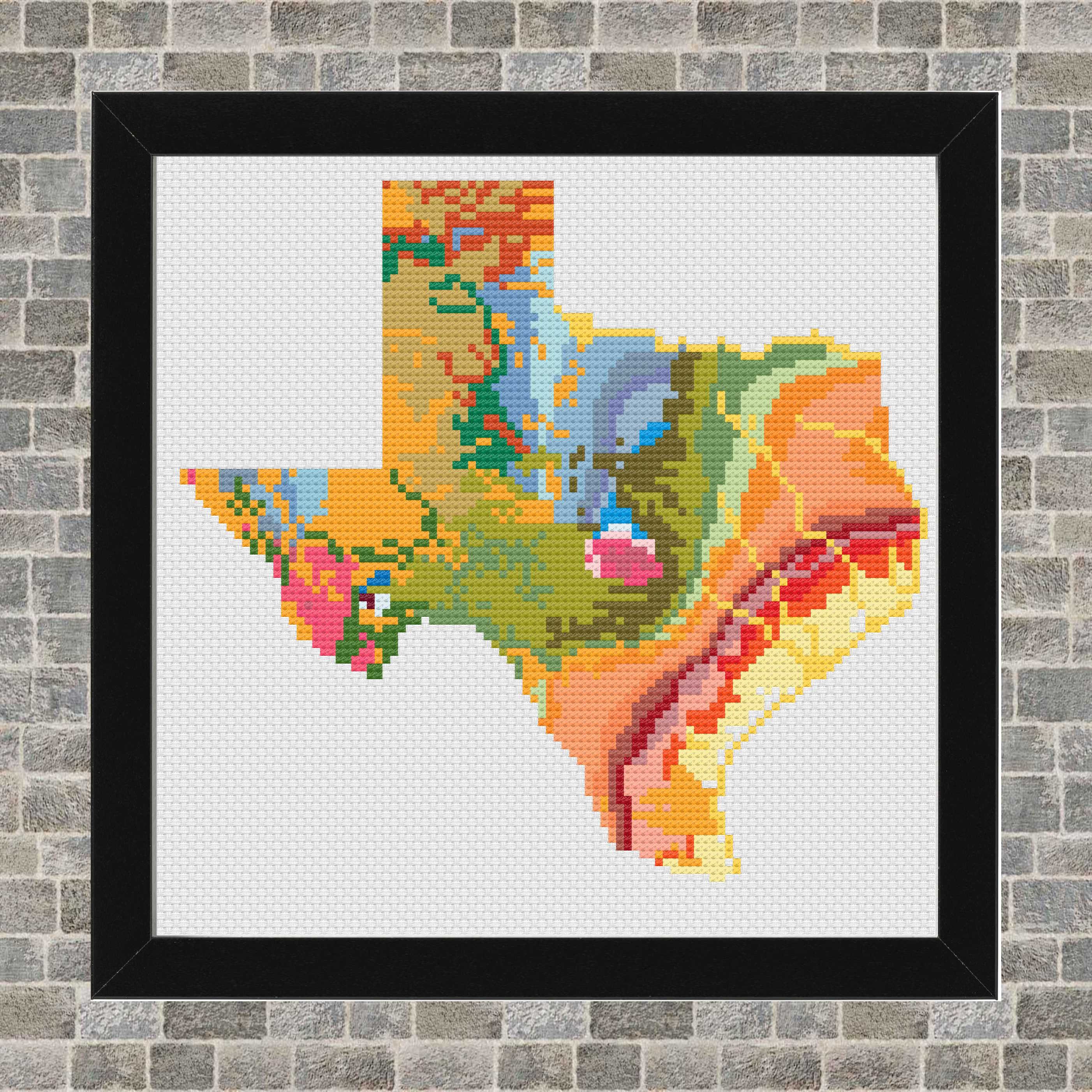 Texas Geology Cross Stitch Pattern - Etsy