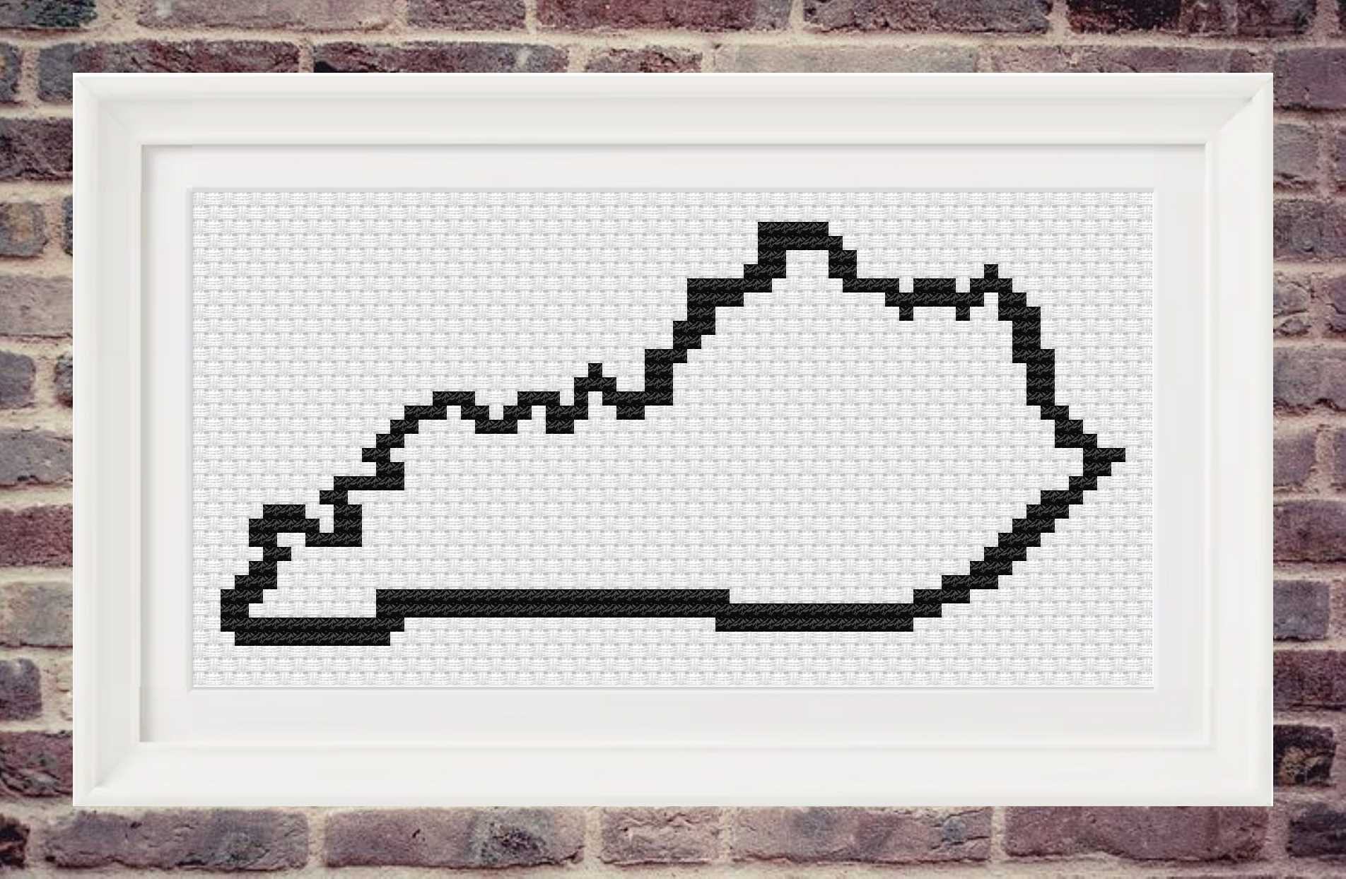 Kentucky State Outline Cross Stitch Pattern - Etsy
