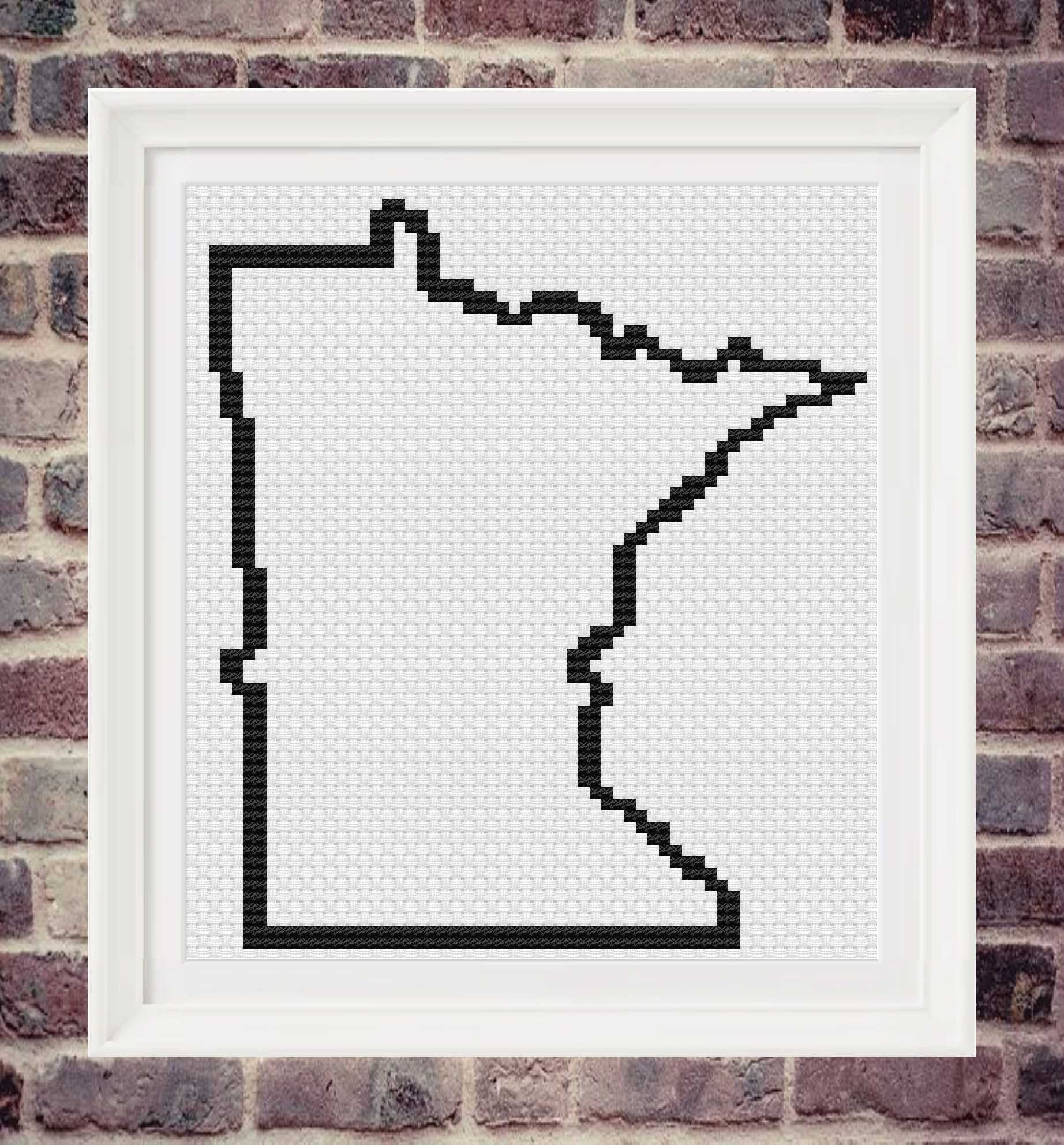 Minnesota State Outline Cross Stitch Pattern - Etsy