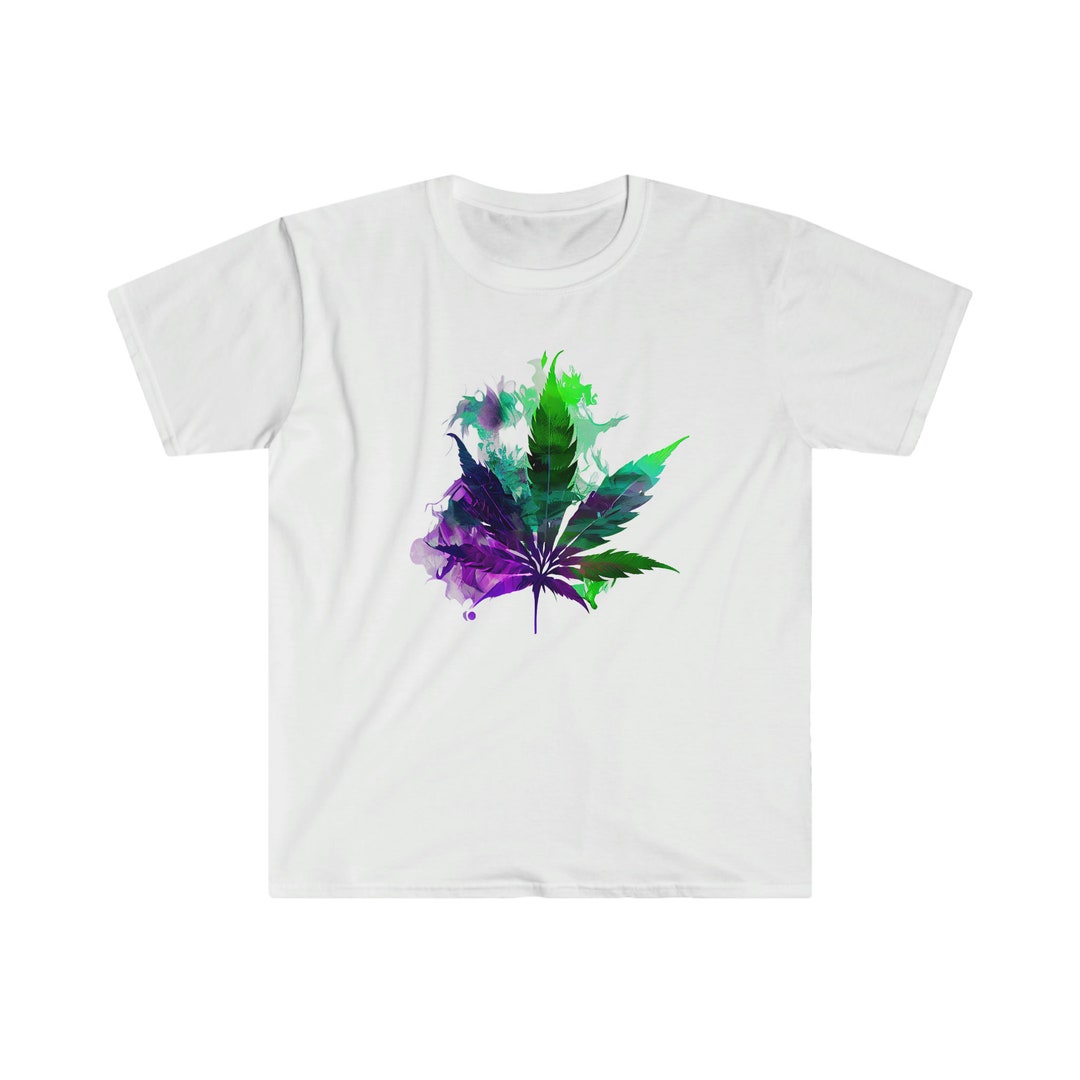 Purple and Green Marijuana Shirt - Etsy