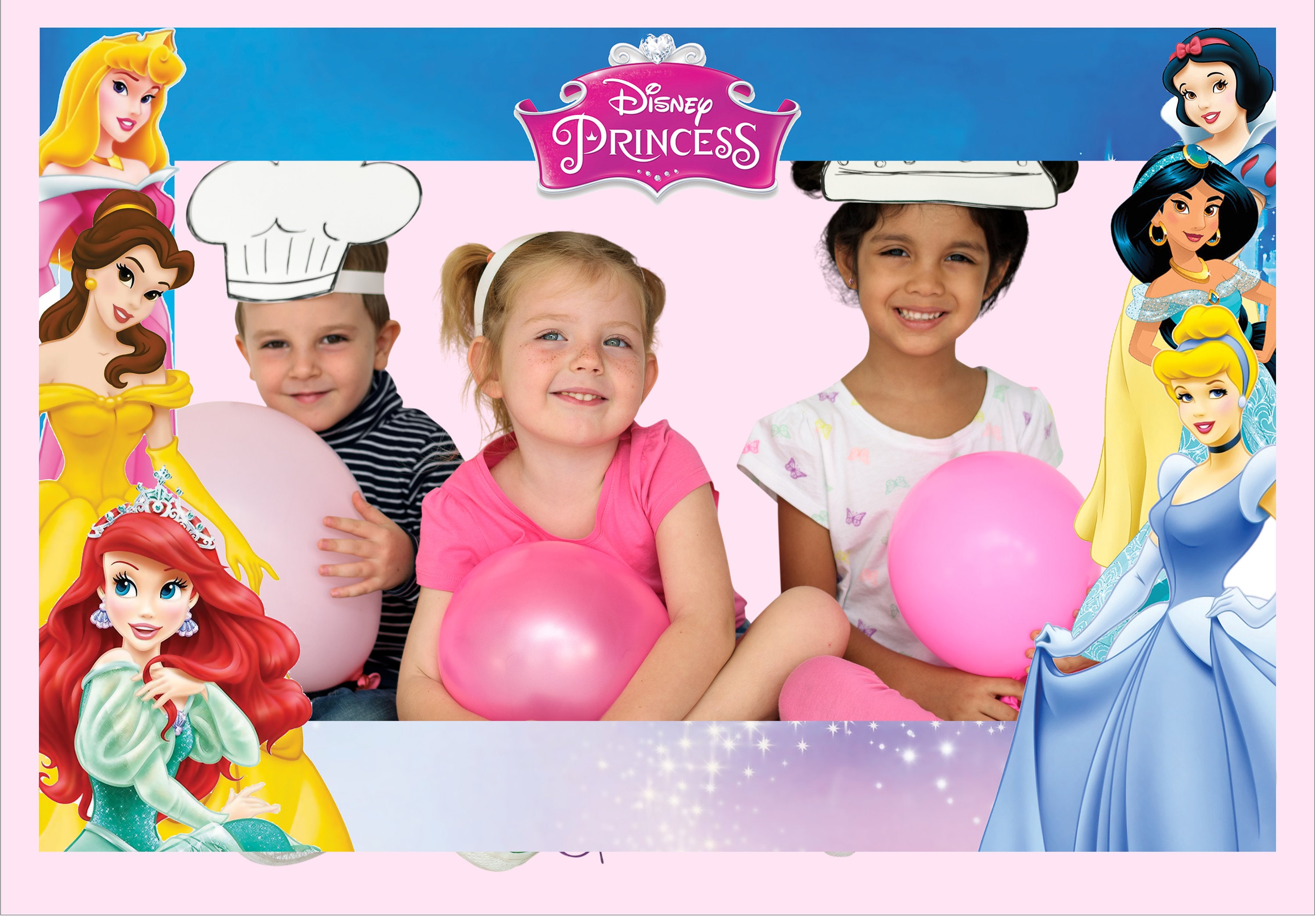 Selfie Princess Frame, Princess Photo Prof, Princess Birthday Party ...