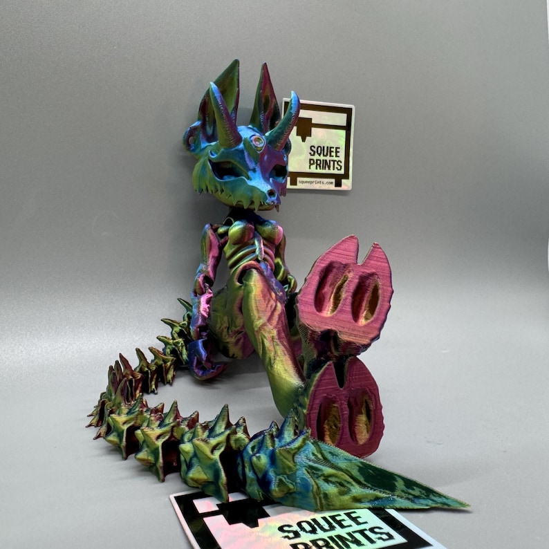 Horned Imp | Articulated | 3D Printed - Etsy
