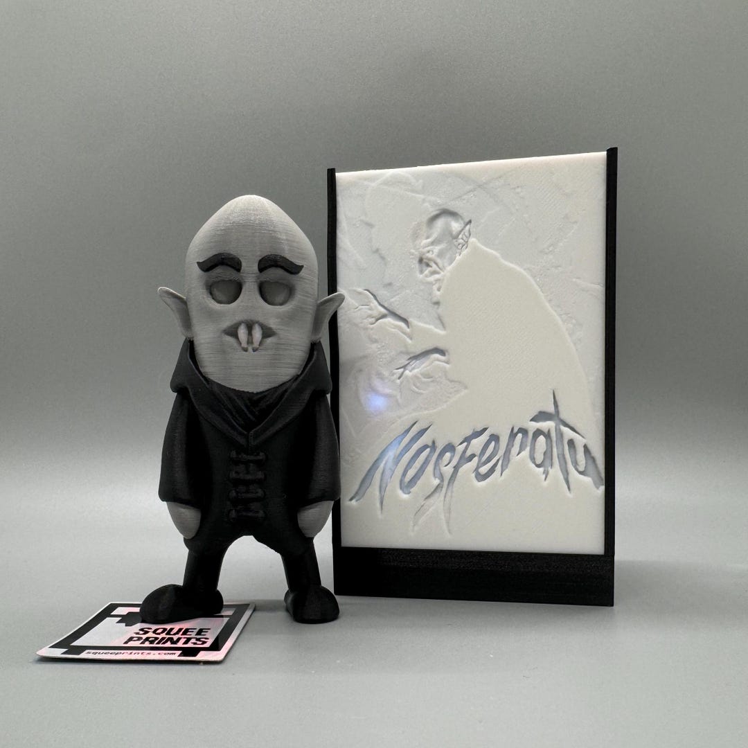 Nosferatu | Count Orlok | Vampire | Glow in the Dark | Lithophane - Etsy