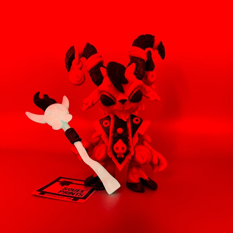 Baphomet Hellspawn Goat 3D Printed Glow in the Dark - Etsy