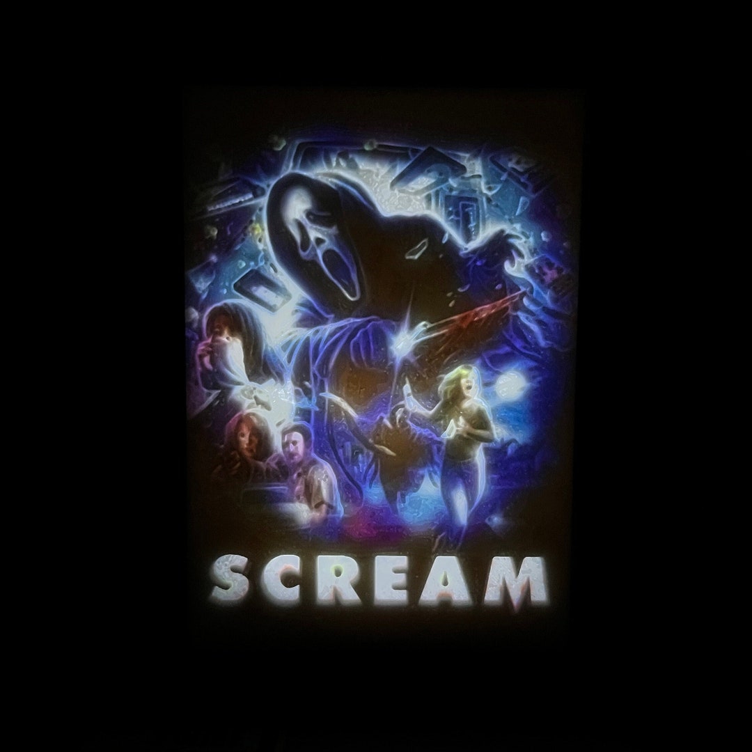 Scream Mini Movie Poster Color Lithophane - Etsy