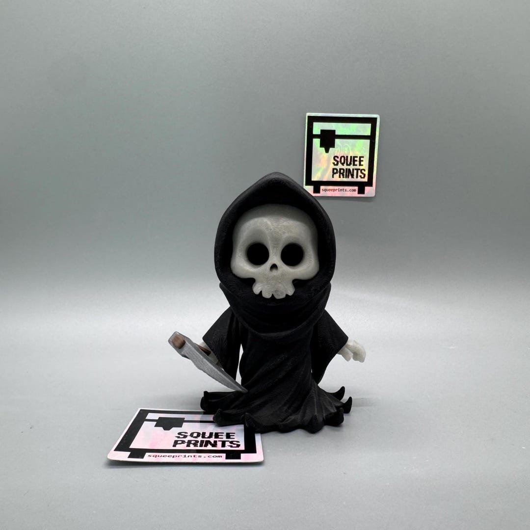 Grim Reaper | Glow in the Dark | Articulating Flexi Fidget | 3D Printed ...