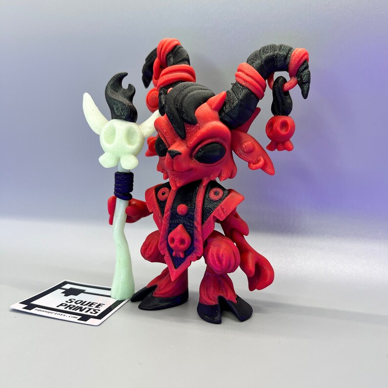Baphomet Hellspawn Goat 3D Printed Glow in the Dark - Etsy