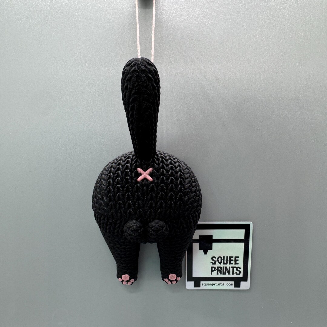 Knitted Cat Butt | Ornament | Christmas | 3D Printed - Etsy