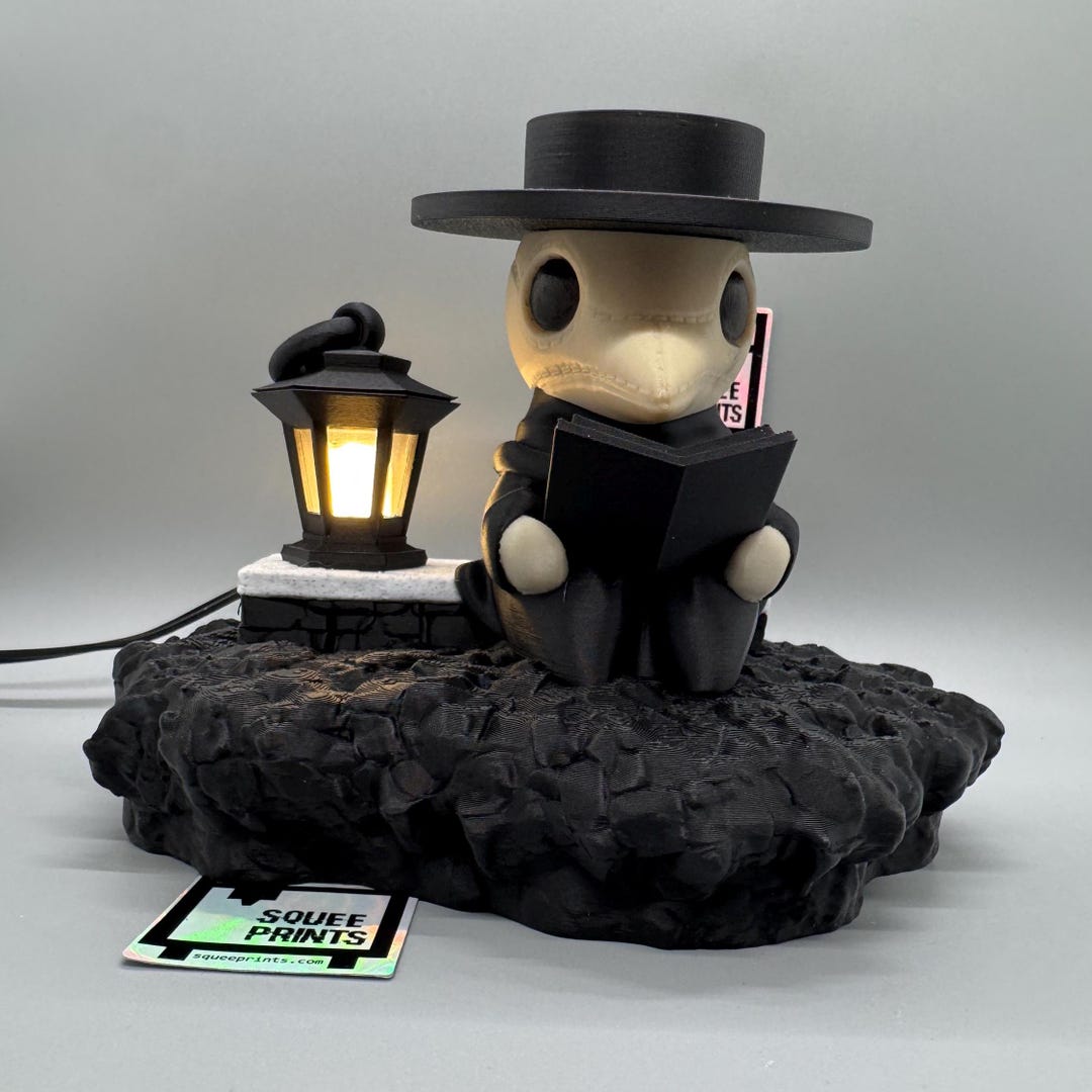 Plague Doctor | Night Light | Lamp | Customizable | 3D Printed - Etsy