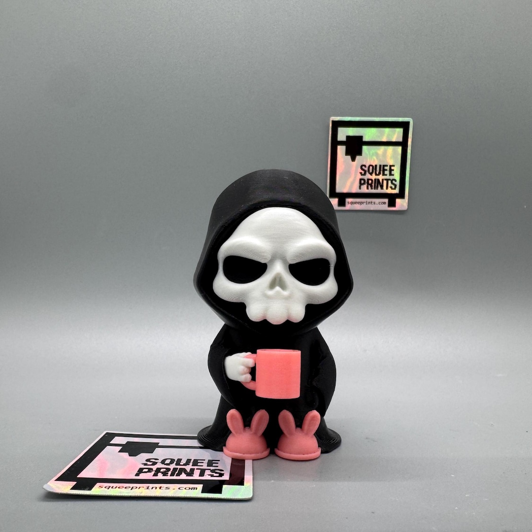 Grim Reaper | Morning Coffee | Bunny Slippers | 3D Printed - Etsy