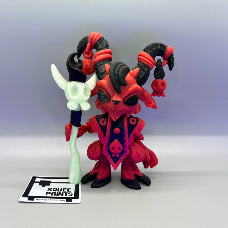 Baphomet Hellspawn Goat 3D Printed Glow in the Dark - Etsy