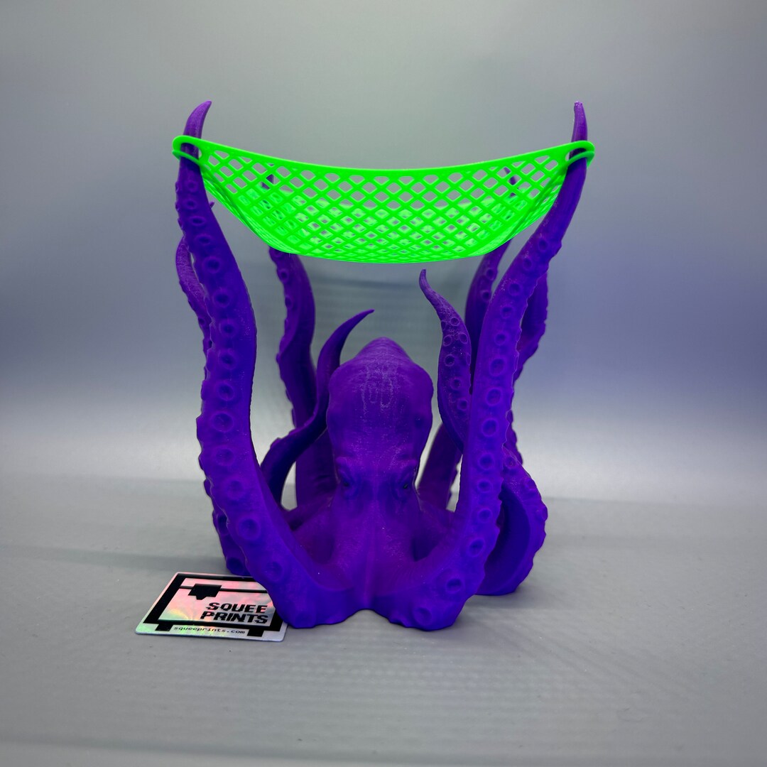 Octopus Lightweight Display 3D Printed Snackapus - Etsy