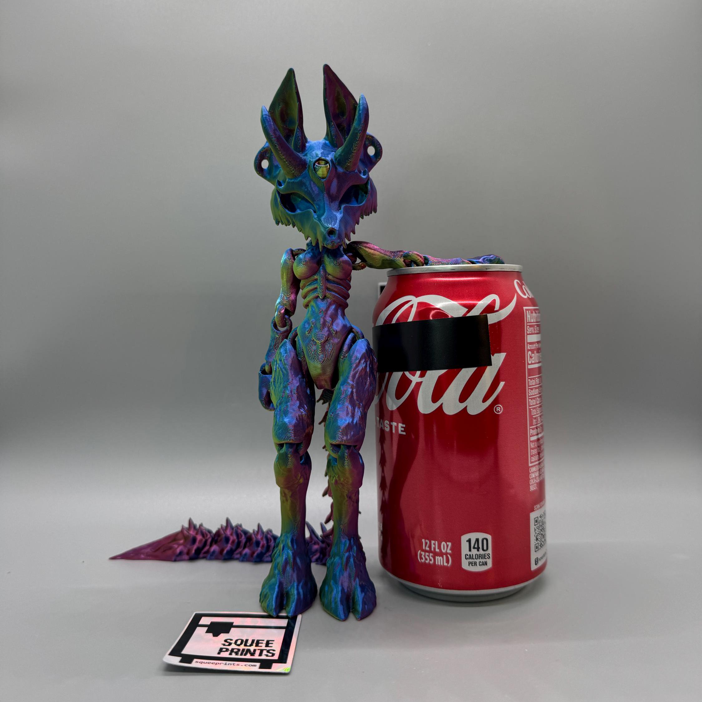 Horned Imp | Articulated | 3D Printed - Etsy