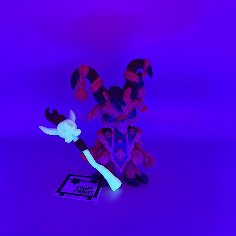 Baphomet Hellspawn Goat 3D Printed Glow in the Dark - Etsy