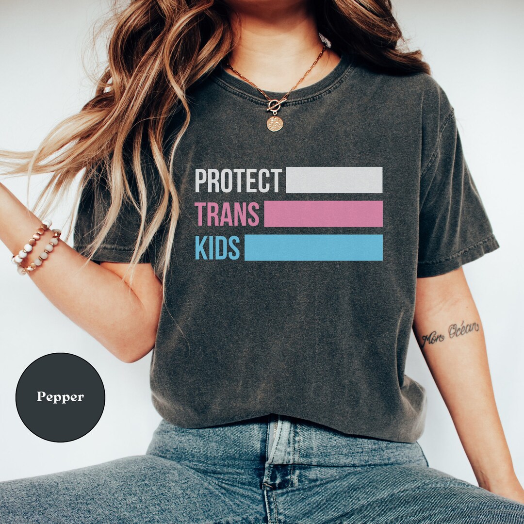 Comfort Colors Protect Trans Kids Shirt, Trans Rights, Transgender ...