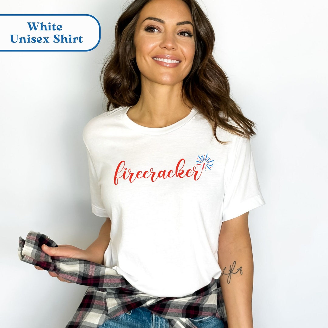 Firecracker T-shirt, Cute Fourth of July Shirt, Fire Cracker July 4th ...