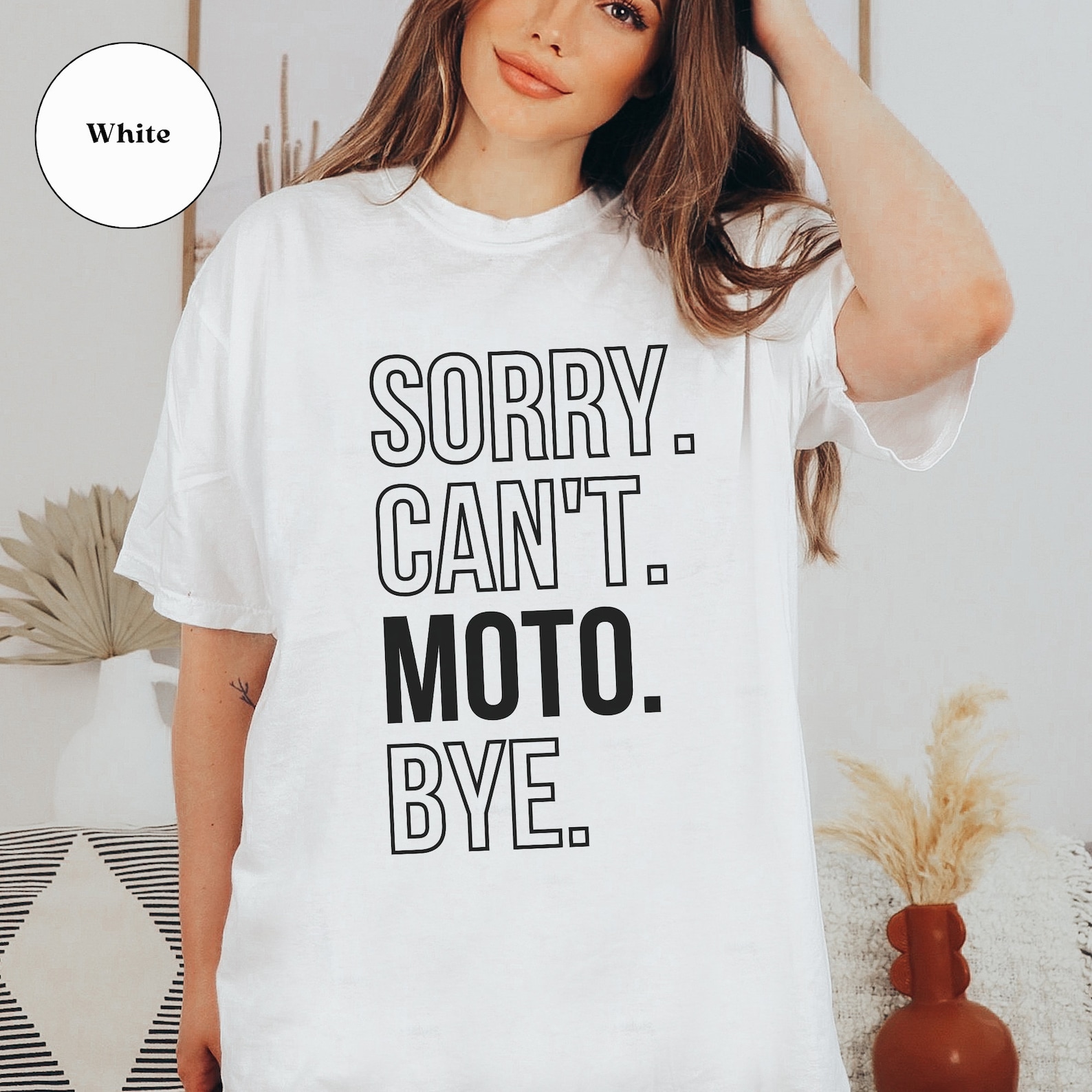 Sorry Can't Moto Bye Comfort Colors Shirt, Funny Motocross T-shirt ...