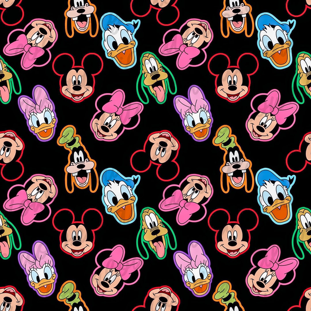 Magical Seamless Repeating Pattern - Black - Etsy