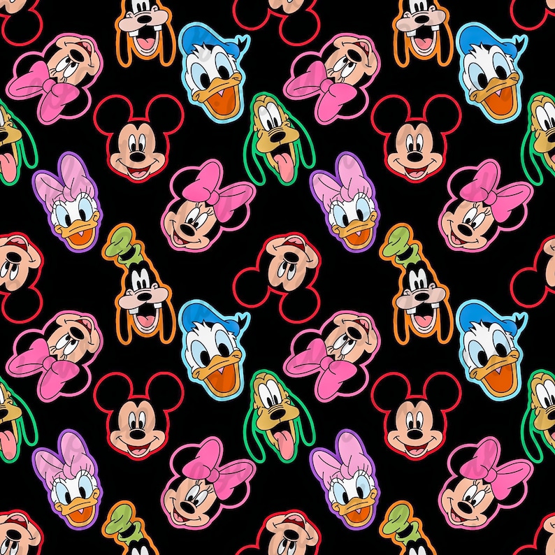 Magical Seamless Repeating Pattern - Black - Etsy