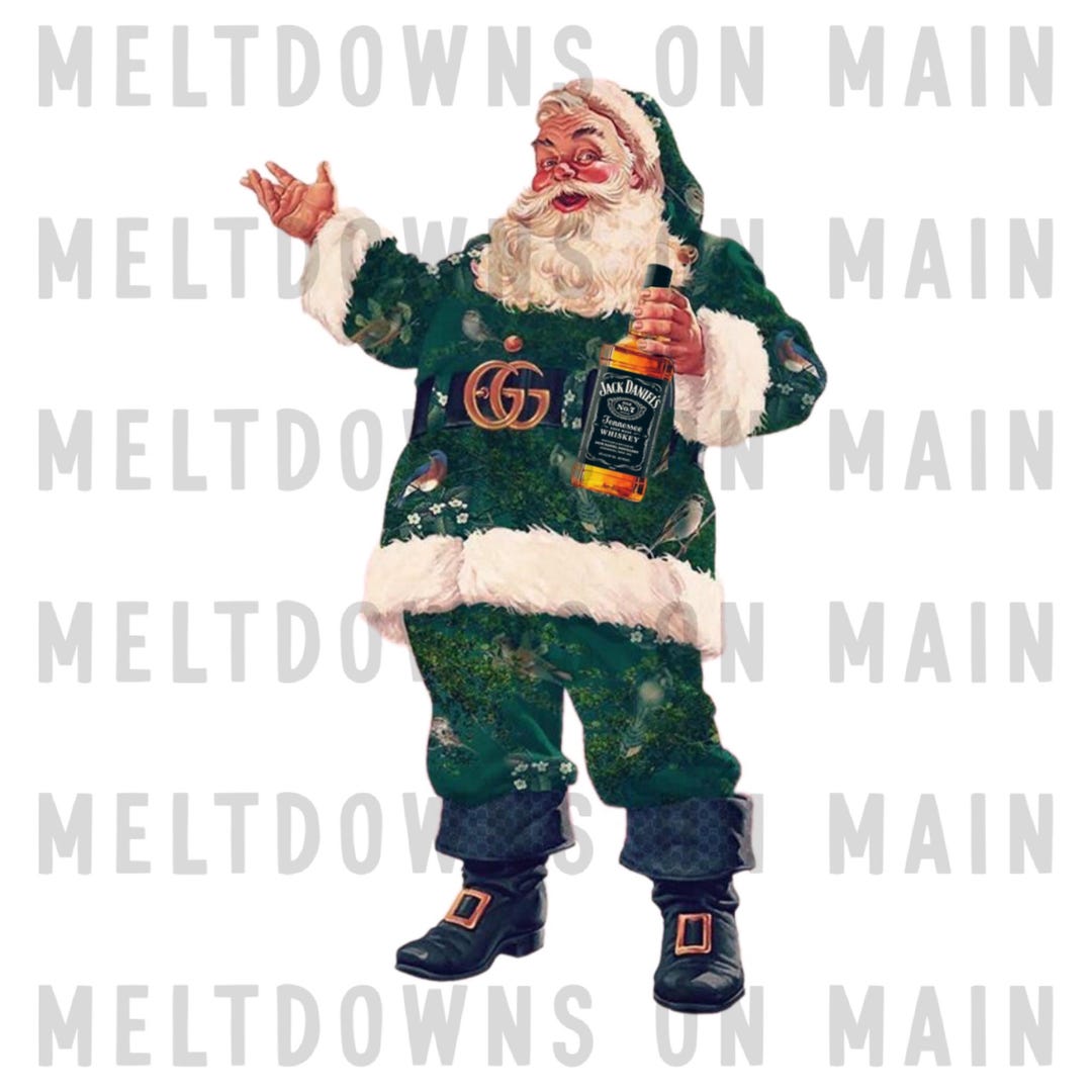 Boujee Santa Whiskey Christmas PNG Sublimation Digital Download - Etsy