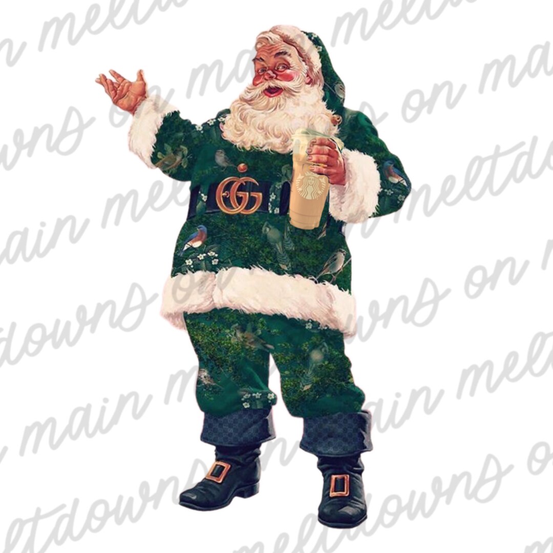 Boujee Santa Coffee Christmas PNG Sublimation Digital Download - Etsy