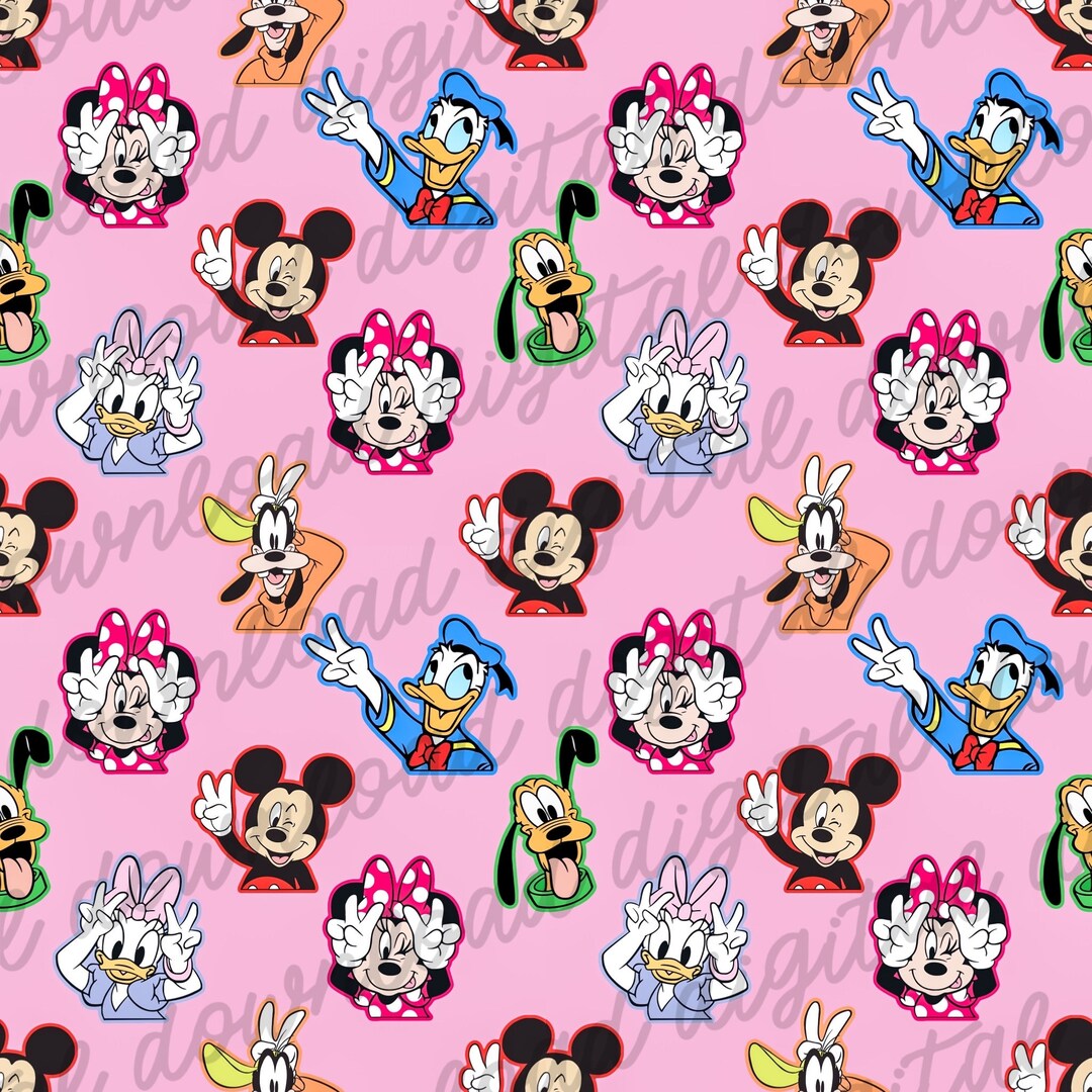 Magical Peace Seamless Repeating Pattern - Pink - Etsy