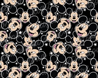 Magical Seamless Repeating Pattern Black - Etsy