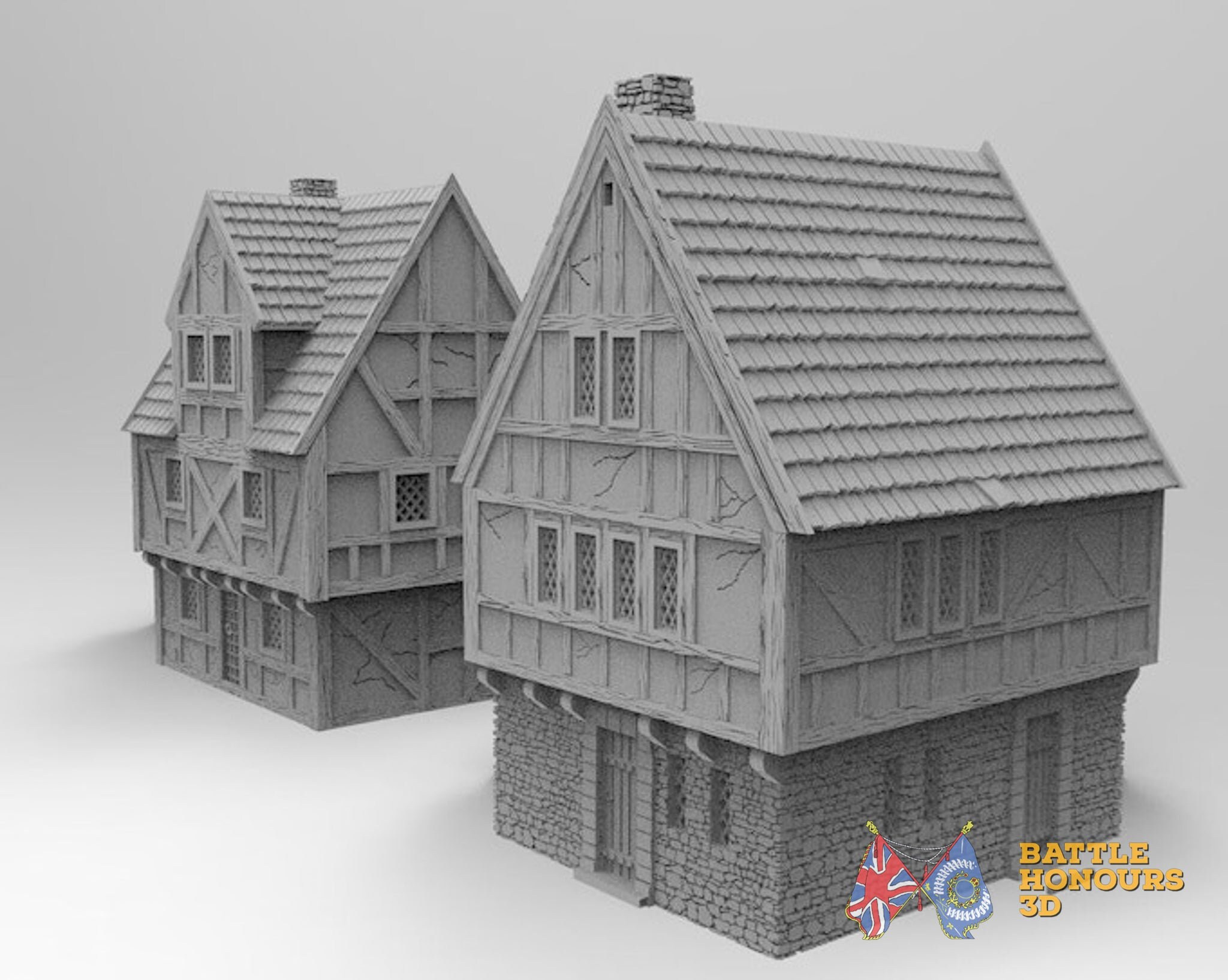 Medieval Houses 6mm, 10mm, 15mm, 20mm, 25mm, 28mm wargames, Historical ...