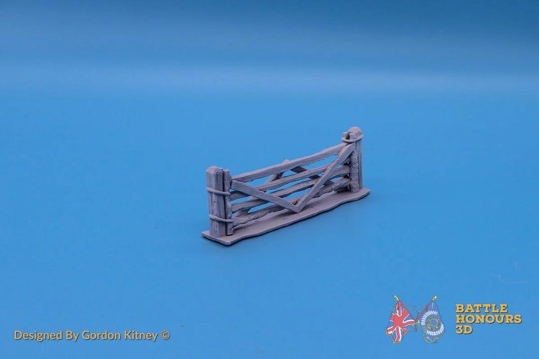 Wooden Swing Gate Terrain - 3D Printed for Histotical Wargaming ...