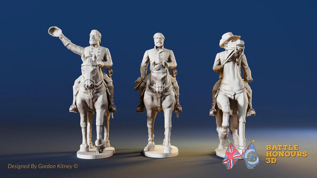 Confederate - Jackson Lee Stuart - 3D Printed for Histotical Wargaming ...