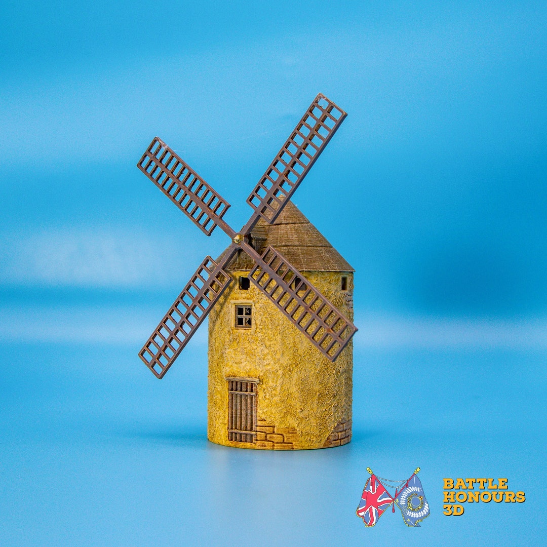 Mediterranean Windmill 6mm, 10mm, 15mm, 20mm, 25mm, 28mm wargames ...