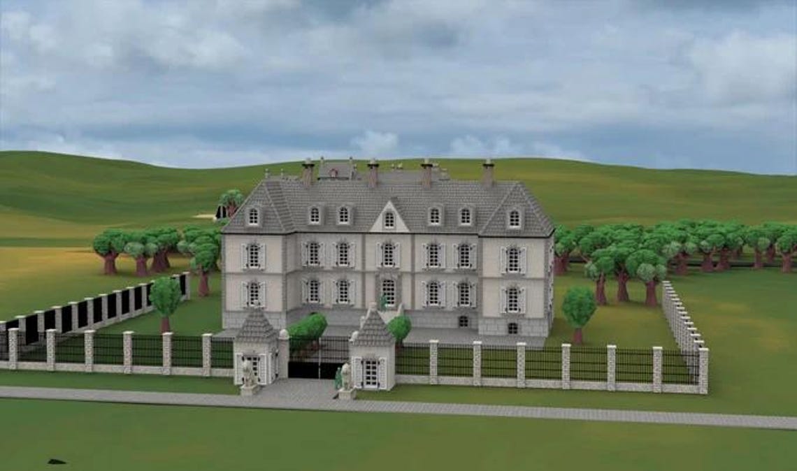 Normandy Château Terrain (WW2) - 3D Printed for Histotical Wargaming ...